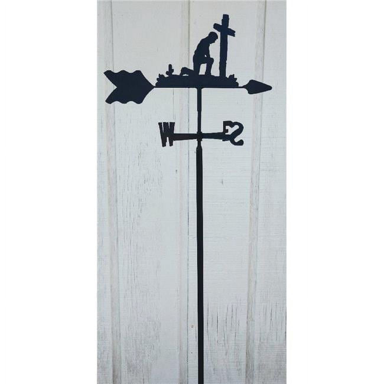 The Lazy Scroll Praying Man Garden Mount Weathervane - Walmart.com