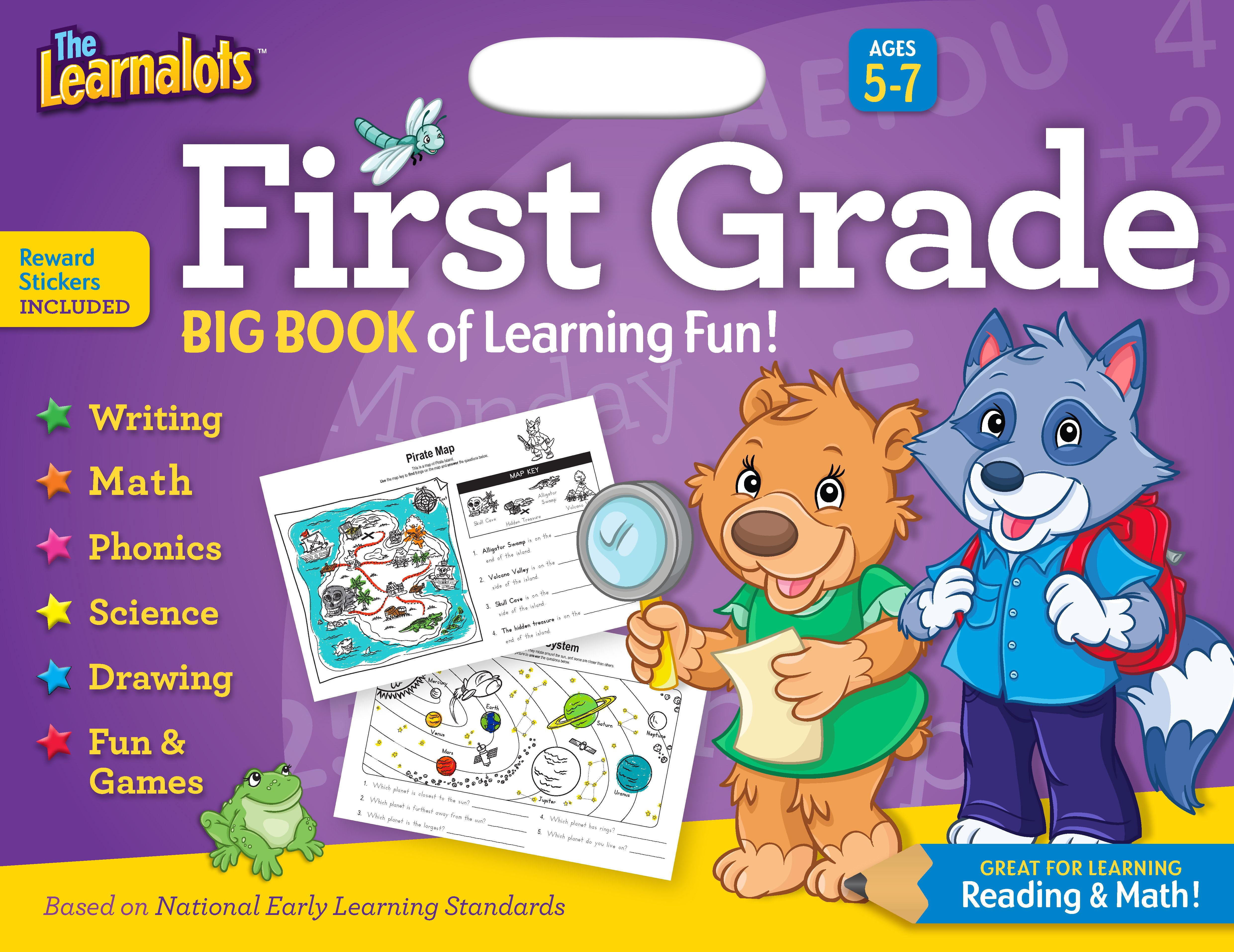 The Learnalots First Grade Ages 5-7 Big Book of Learning Fun! : Great ...