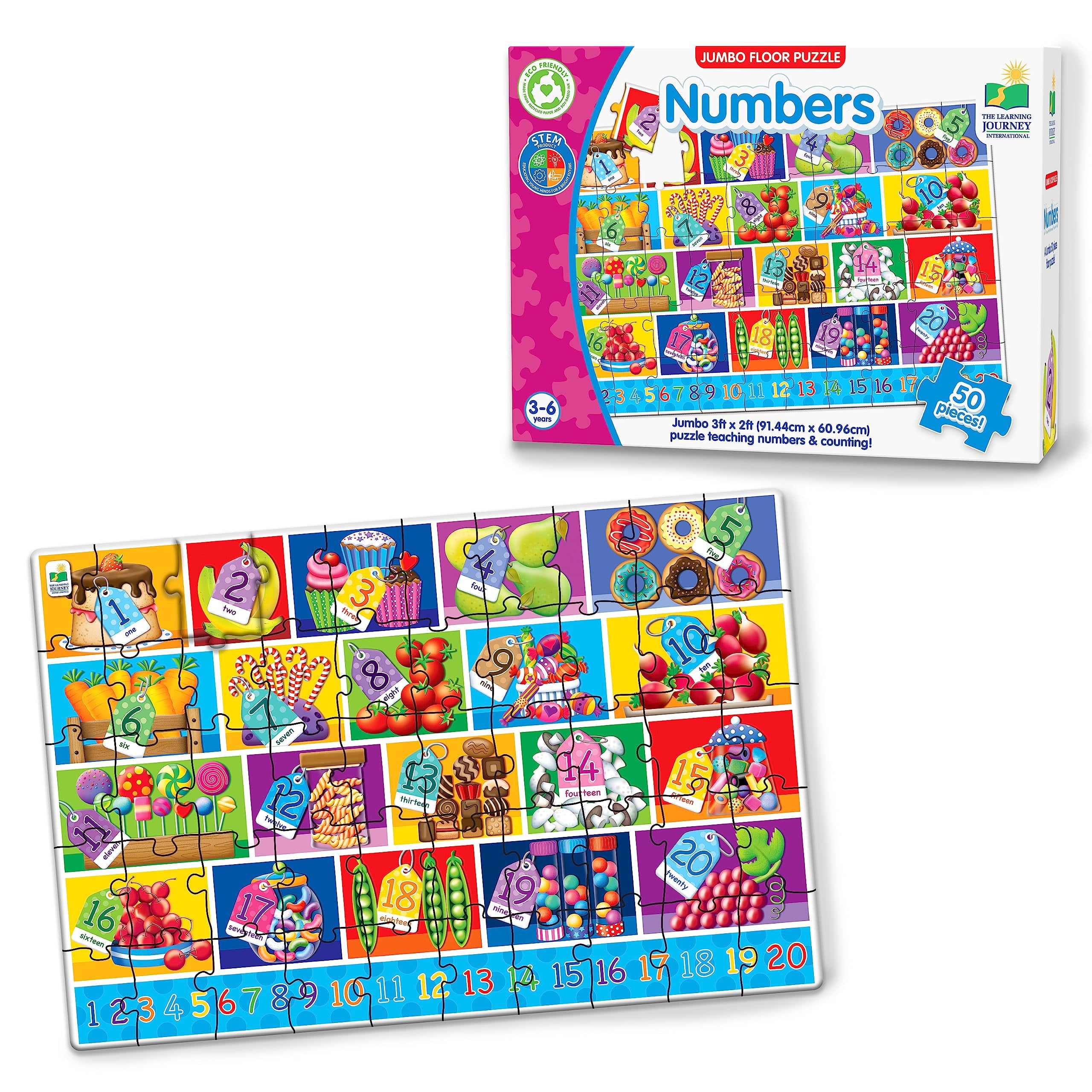 The Learning Journey: Jumbo DHF10 Floor Puzzles - Numbers - Floor ...