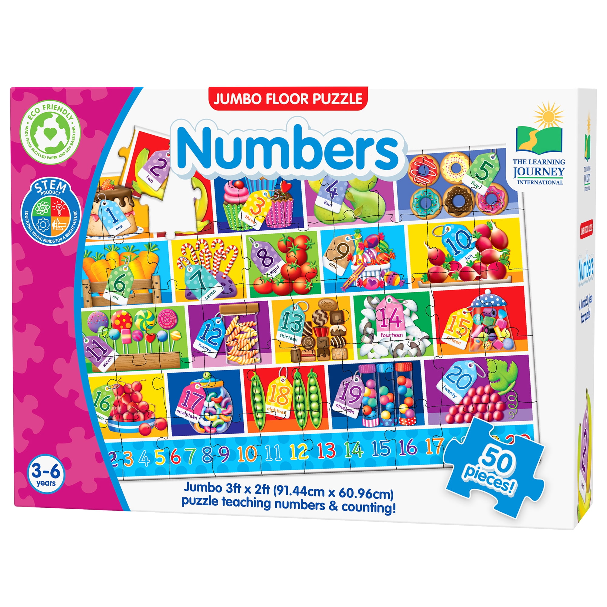 The Learning Journey Jumbo Floor Puzzle, Numbers - Walmart.com