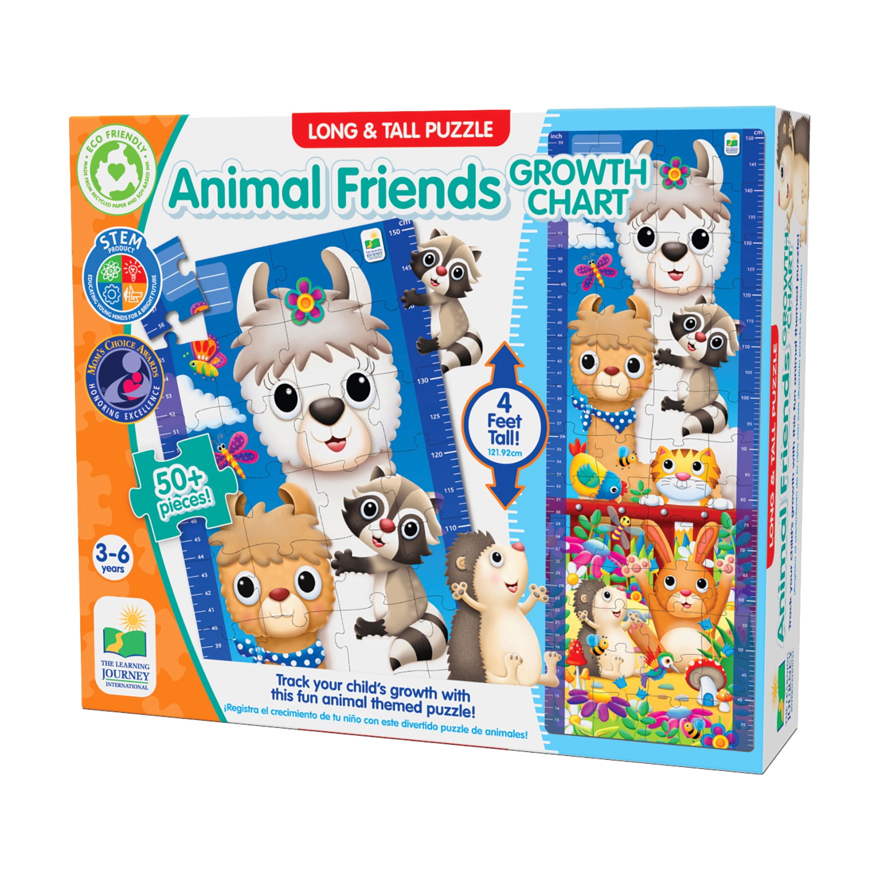 The Learning Journey Animal Friends Growth Chart Puzzle 50+ Pcs for ...