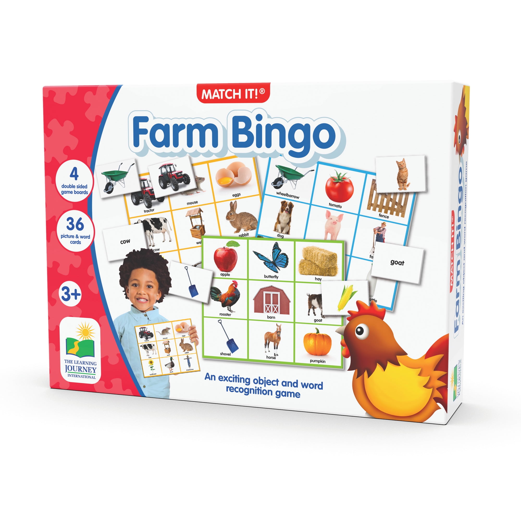 The Learning Journey Match It! Bingo, Farm - Walmart.com