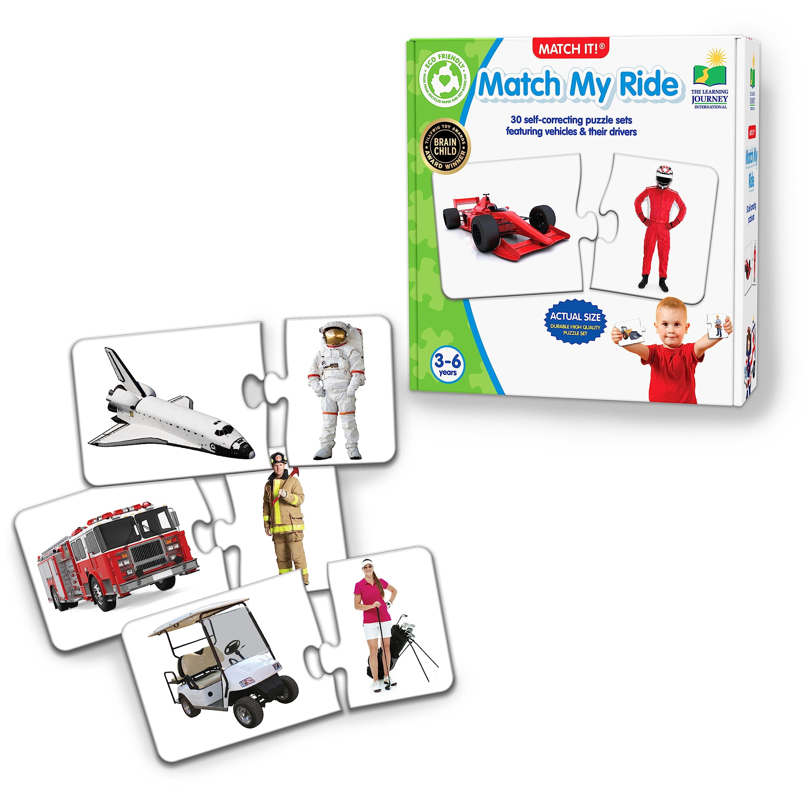 The Learning Journey: Match It! - Match My Ride - Memory Games for Kids 3 and Up - Award Winning ...