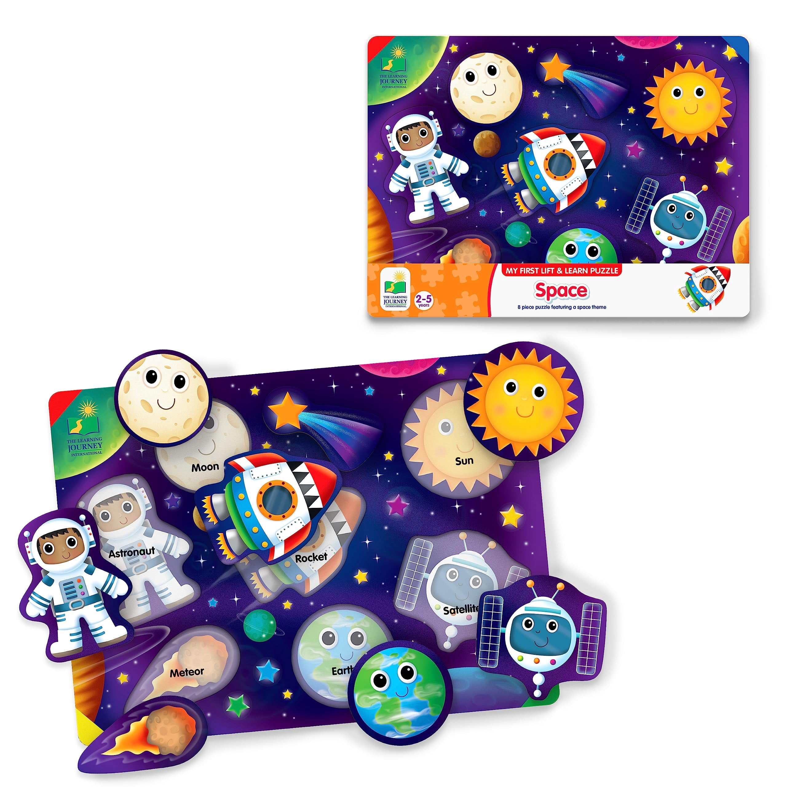 The Learning Journey Space STF9 Puzzle Lift & Learn - 26 Pieces ...