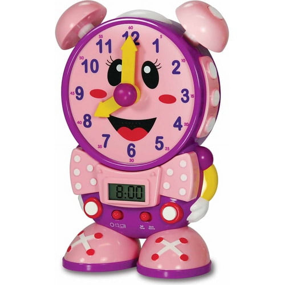 The Learning Journey Telly The Teaching Time Clock, Pink Color Design ...