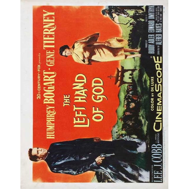 The Left Hand of God - movie POSTER (Style A) (11" x 14") (1955 ...