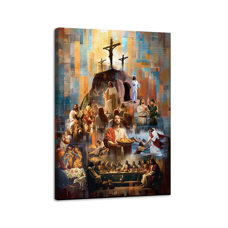 The Legacy of Christ Canvas Painting Modern Christian Wall Art Jesus ...
