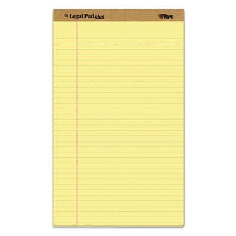 "The Legal Pad" + Perforated Pads, Wide/Legal Rule, 8.5 x 14, Canary ...