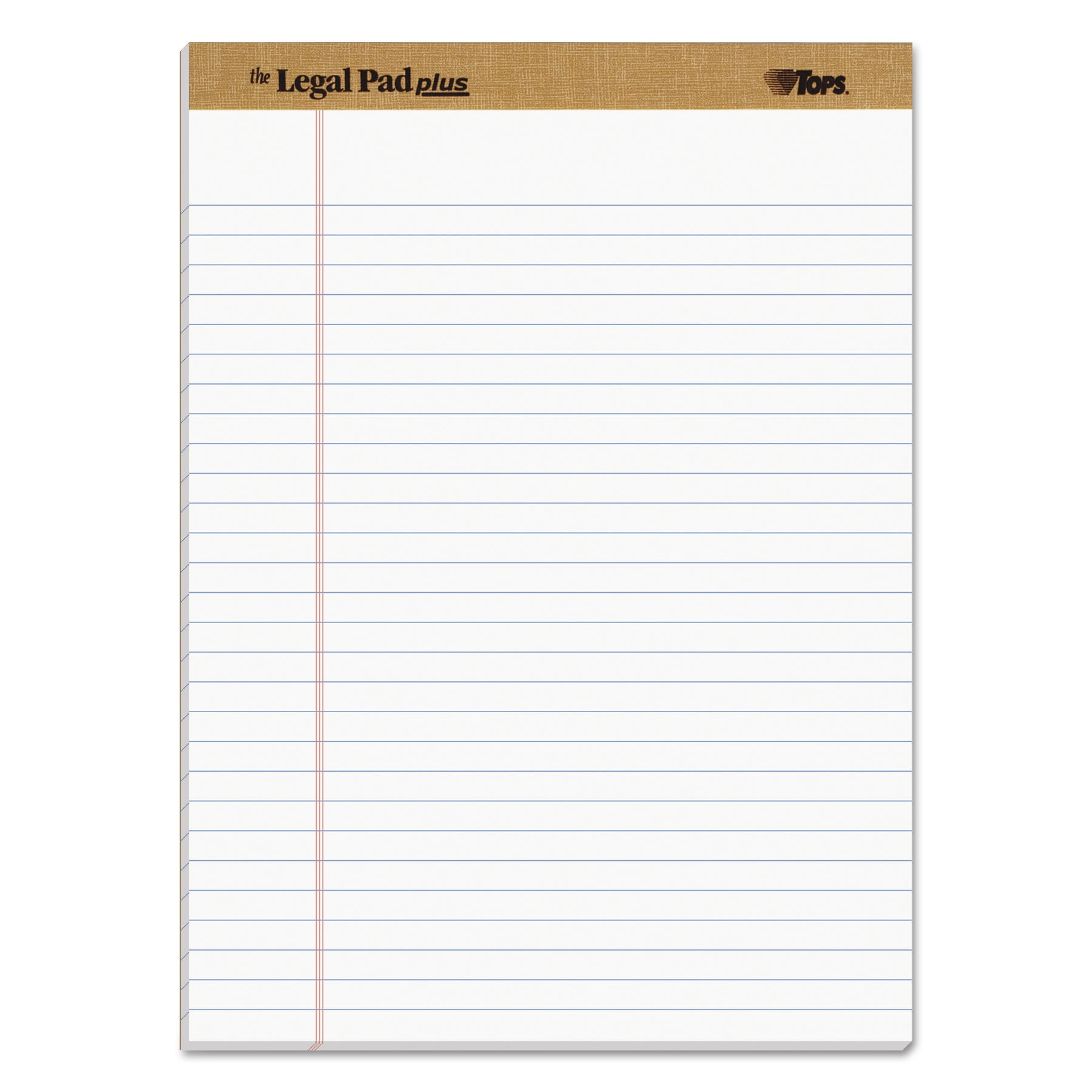 "The Legal Pad" Plus Ruled Perforated Pads With 40 Pt. Back, Wide/legal ...