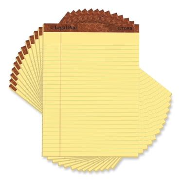 TOPS Prism Plus Colored Legal Pads, 8 1/2 x 11 3/4, Ivory, 50 Sheets ...