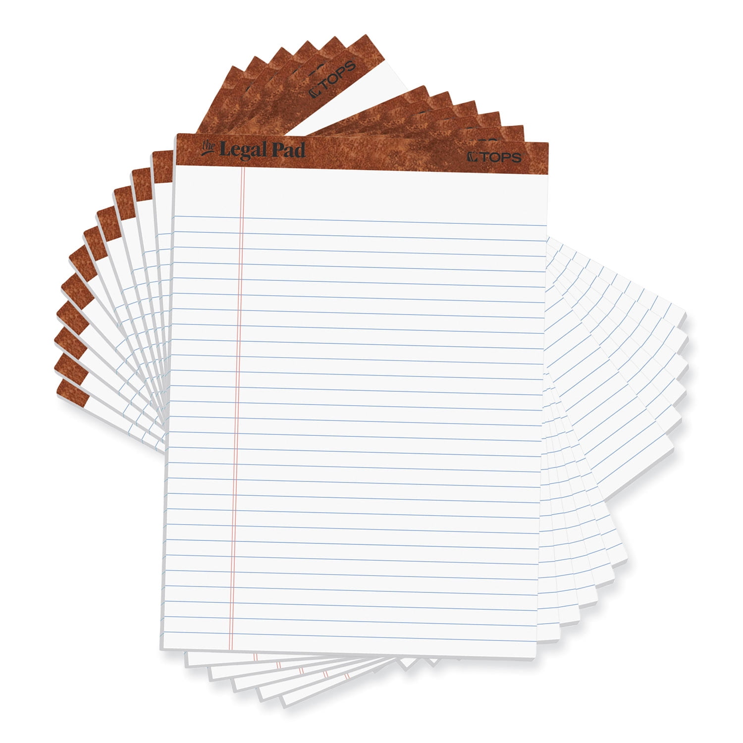 "The Legal Pad" Ruled Perforated Pads, Wide/legal Rule, 50 White 8.5 X ...