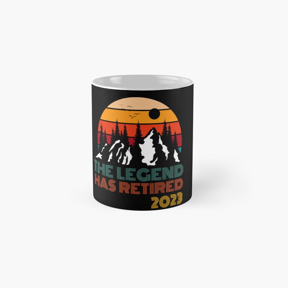 The Legend Has Retired 2023 Retro Forest Camping Trip Funny Retirement ...