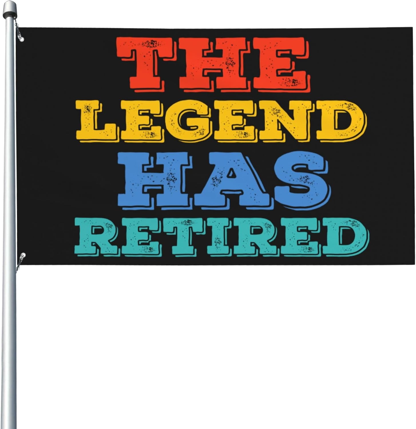The Legend Has Retired Flag Retirement 2025 Flags 3x5 Ft Yard Sign ...
