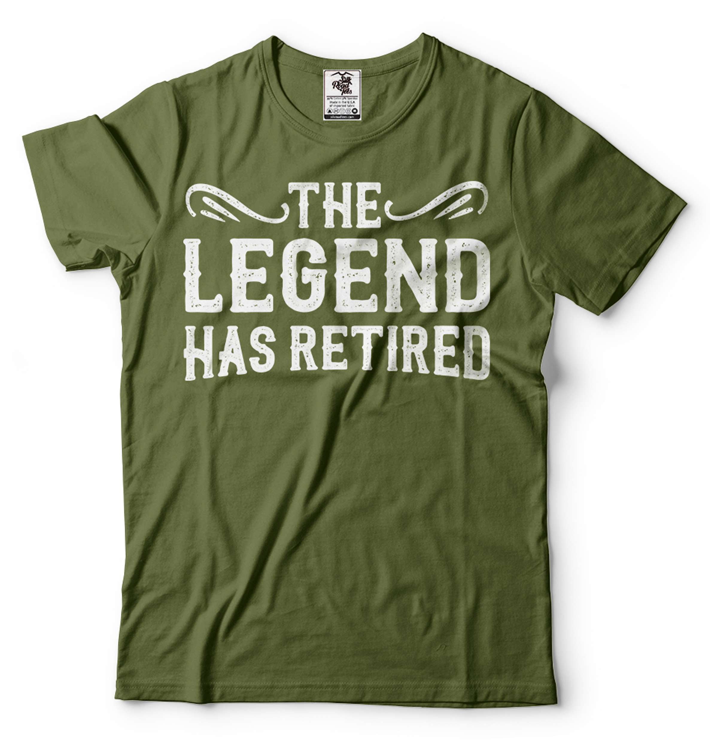 The Legend Has Retired Shirt Funny Retirement Gift Tee Retired Shirts ...