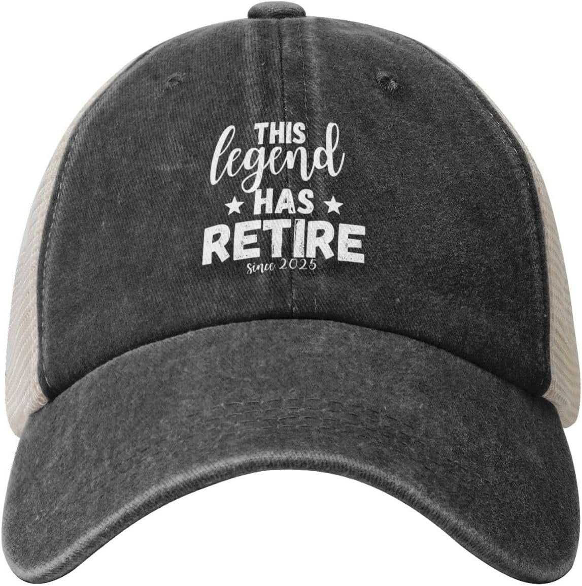 The Legend Has Retired hat Retirement 2025 Hats Denim Mesh Cap ...