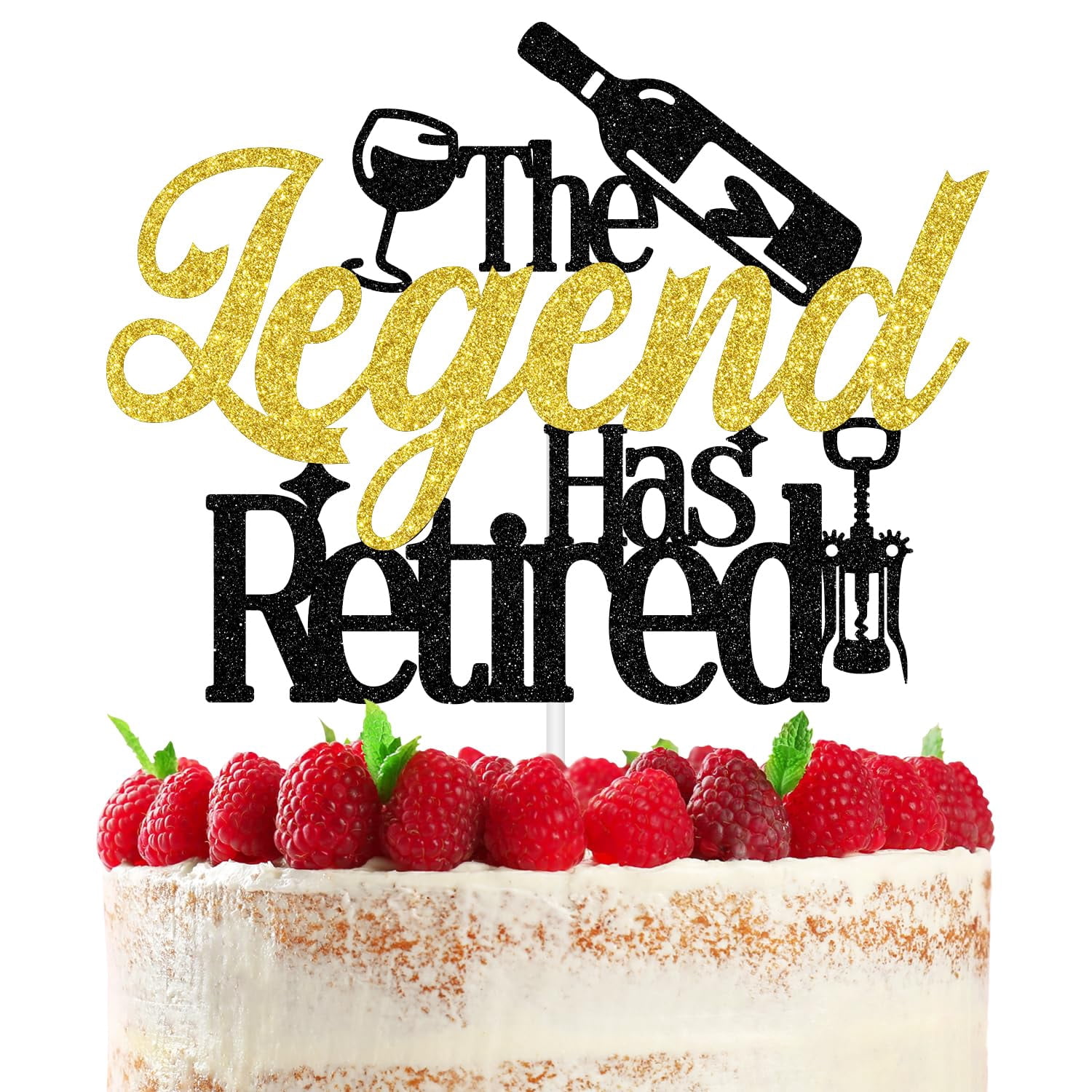 The Legend HasITSC Retired Cake Topper, Officially Retired/Happy ...