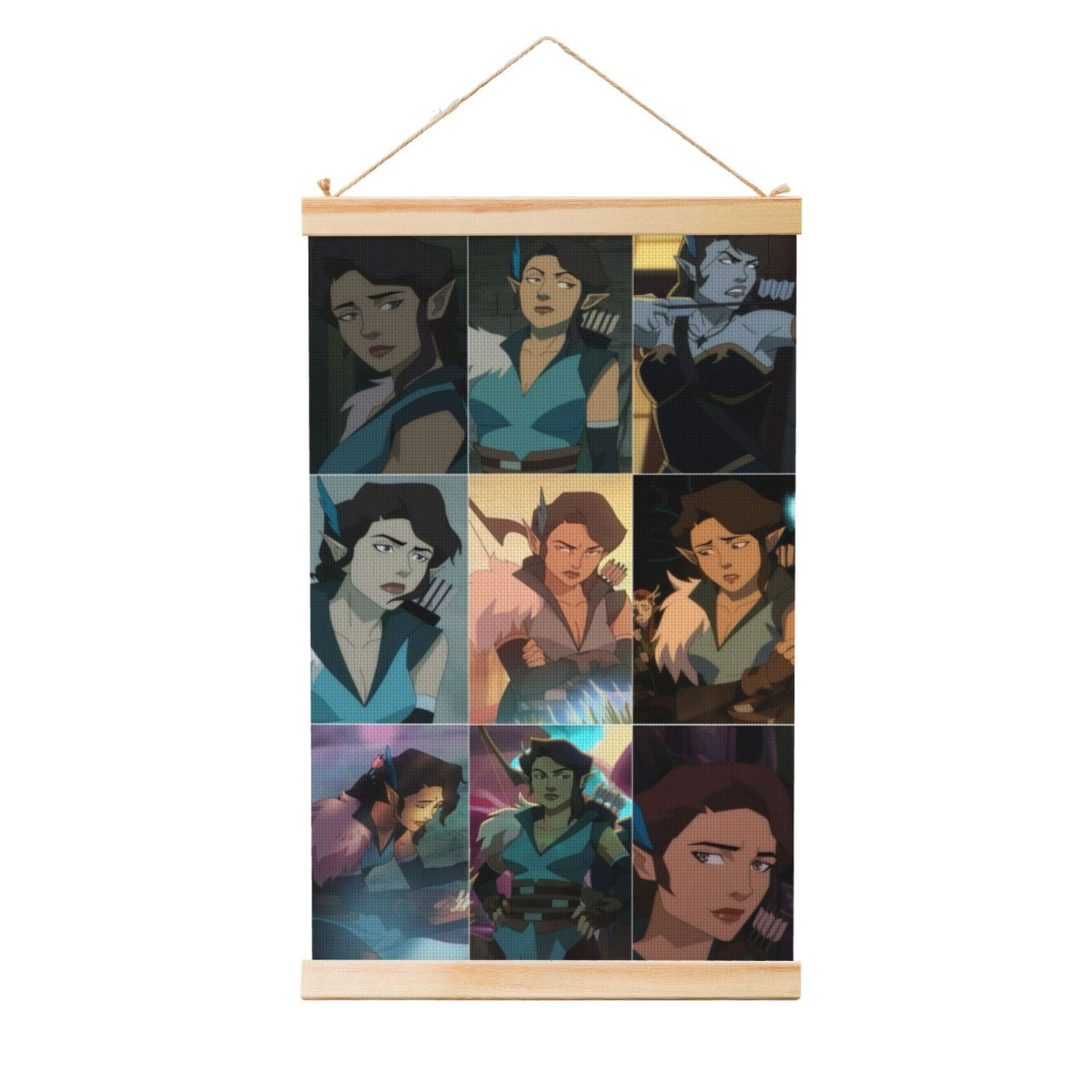 The Legend Of Vox Machina Poster Canvas Wooden Shaft Hanging Poster ...