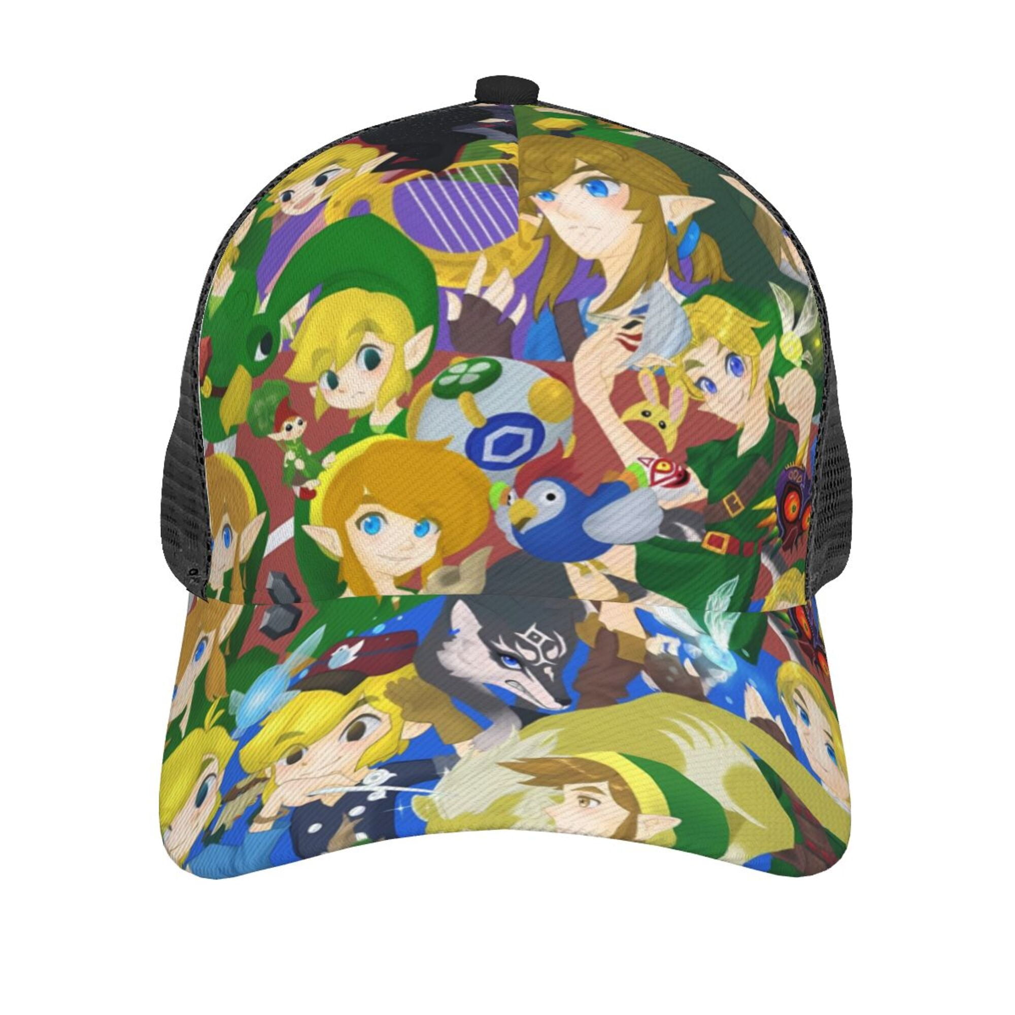 The Legend Of Zelda Baseball Cap Adjustable Hat Polyester Mesh Trucker ...