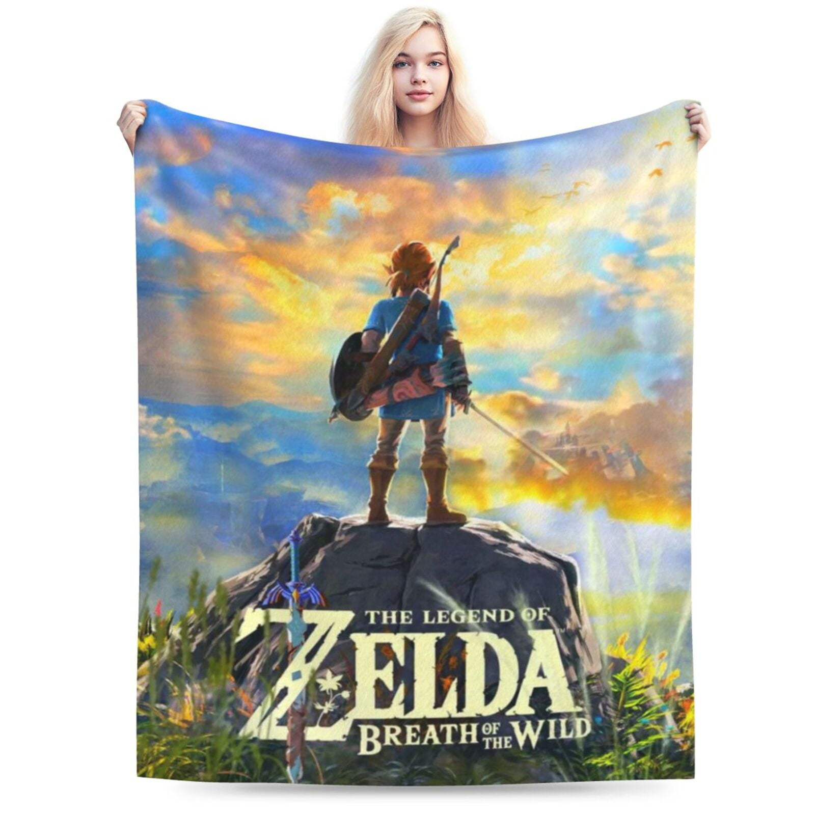 The Legend Of Zelda Blanket Fuzzy Plush Bed Blanket Cozy Fluffy Air ...