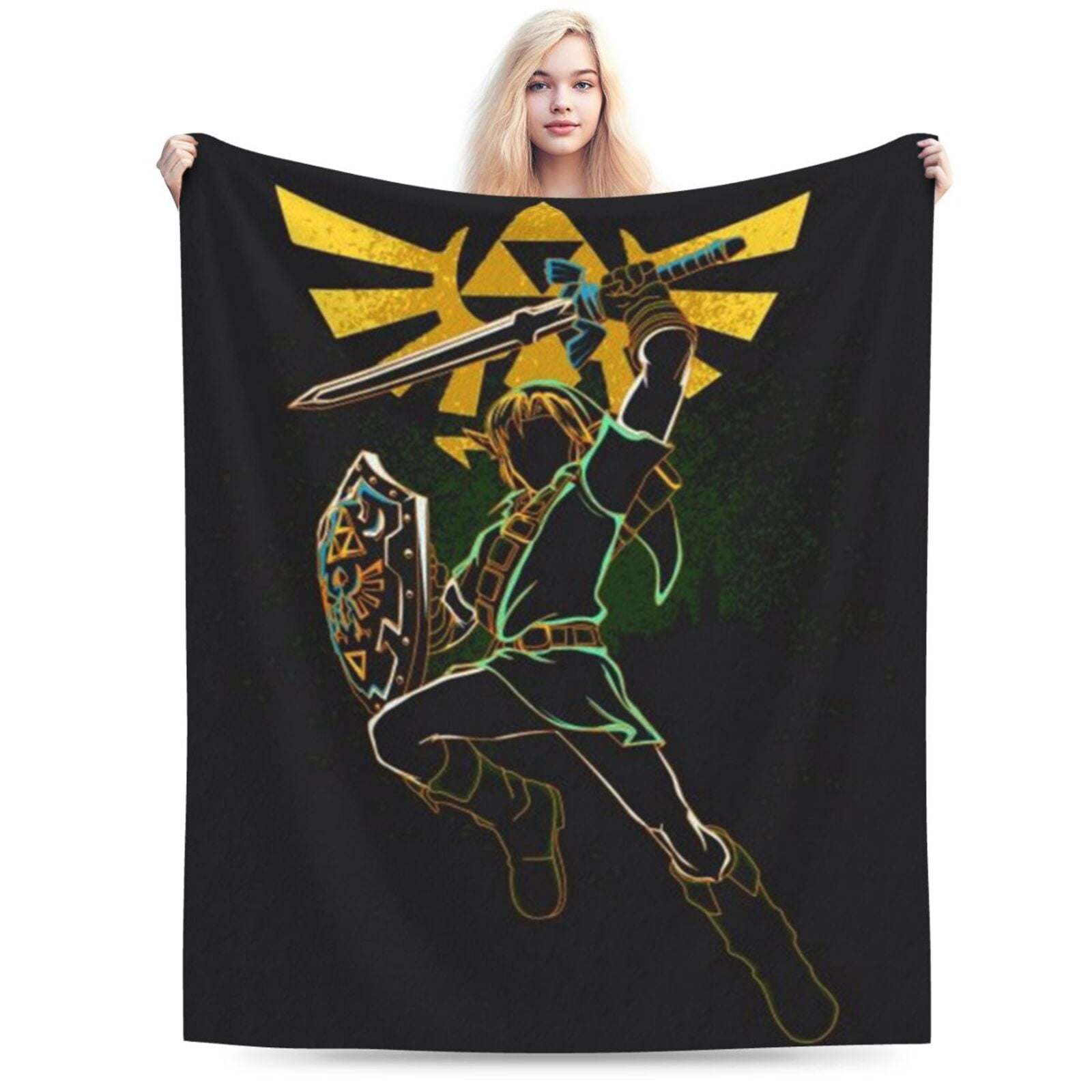 The Legend Of Zelda Blanket Fuzzy Plush Bed Blanket Cozy Fluffy Air ...