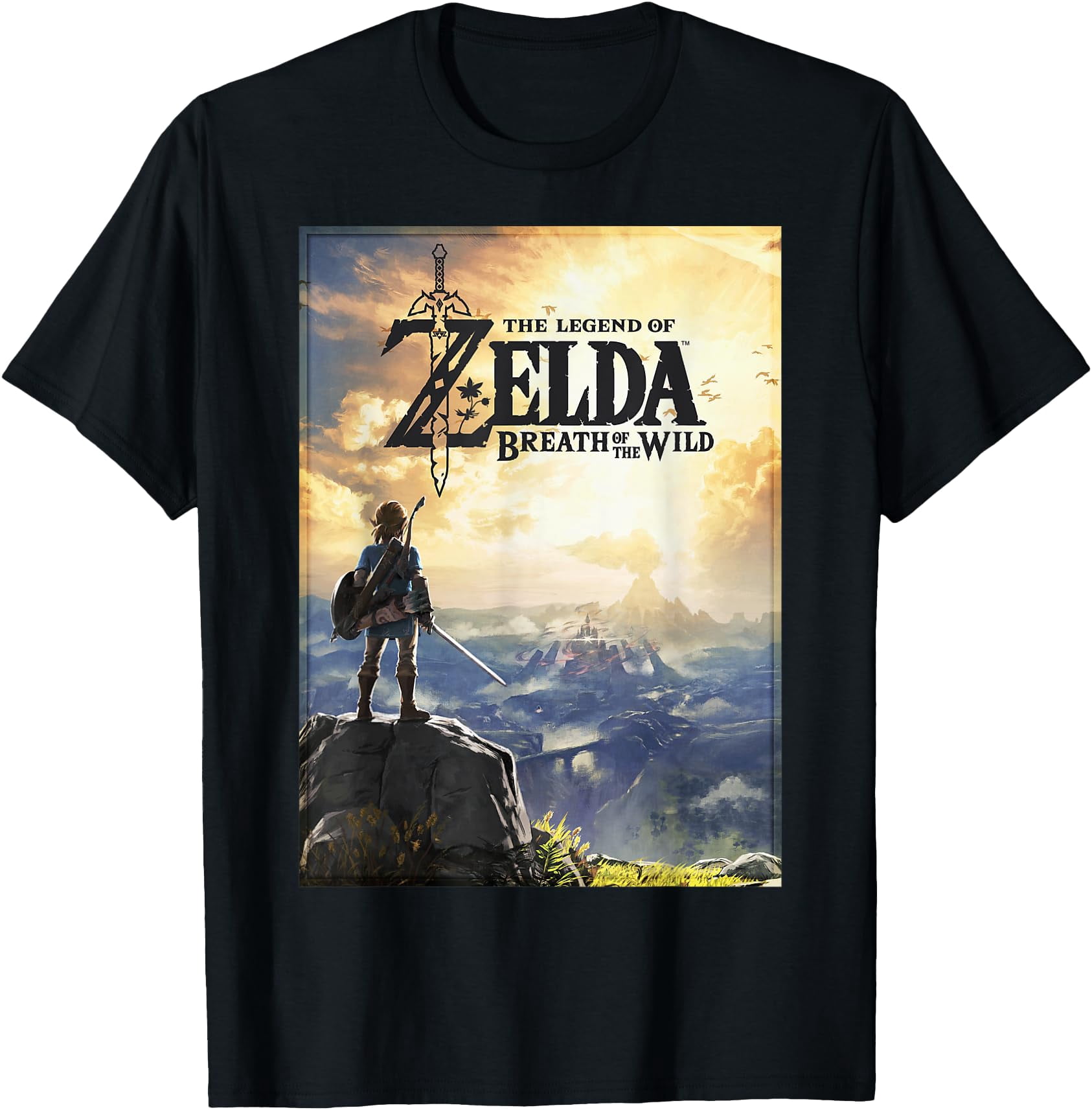 The Legend Of Zelda Breath Of The Wild Link Horizon Poster T-Shirt for ...