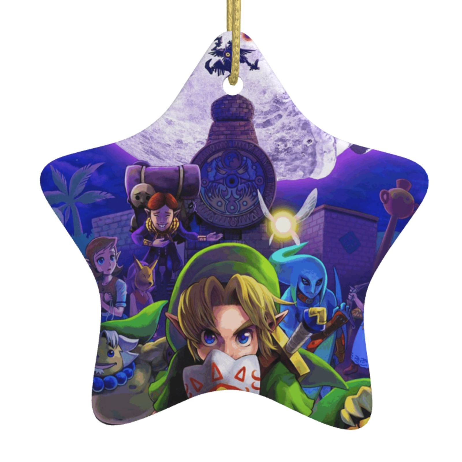 The Legend Of Zelda Christmas Ornaments Ceramic Star Christmas Tree ...