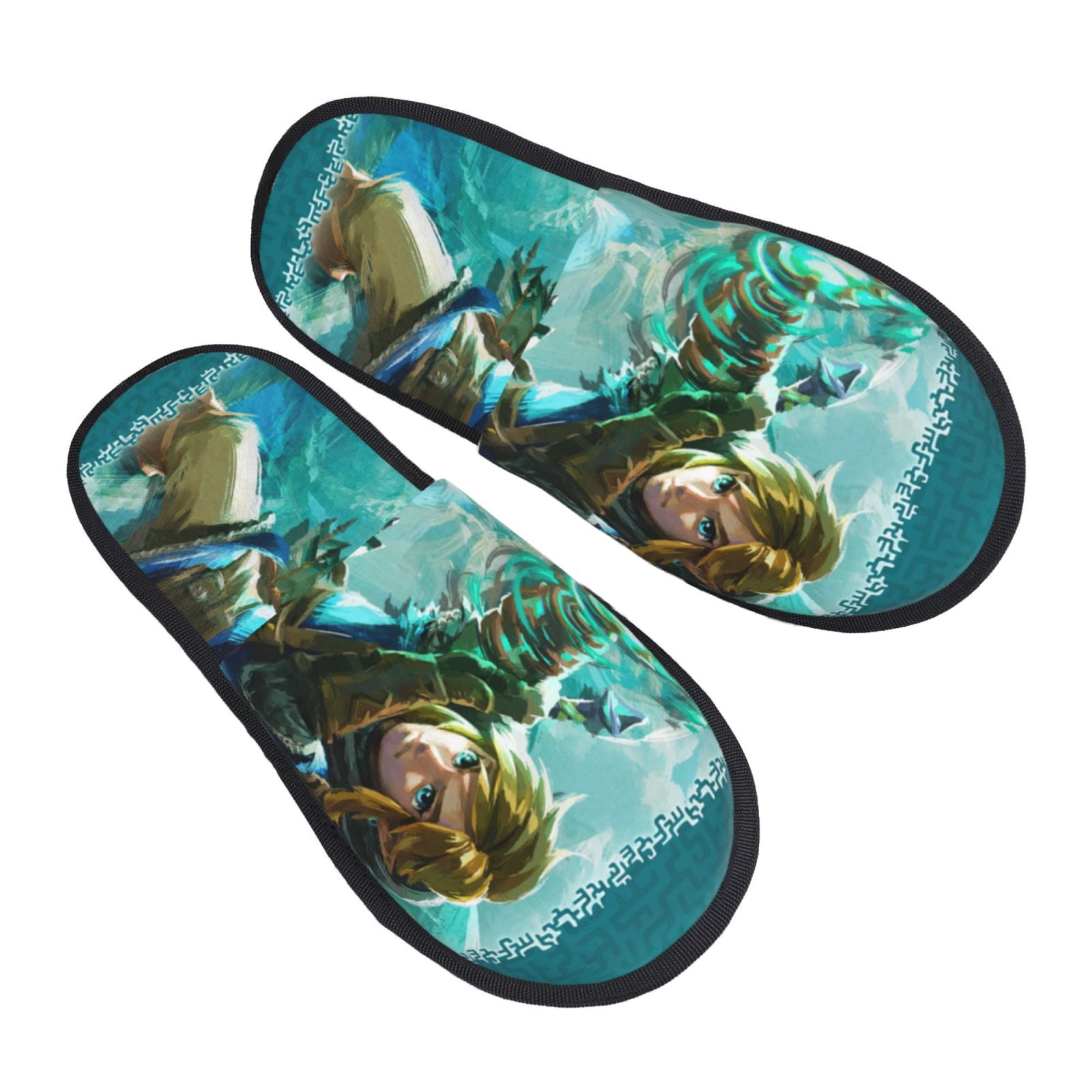 The Legend Of Zelda Furry Slippers For Men Women Fuzzy House Slippers ...
