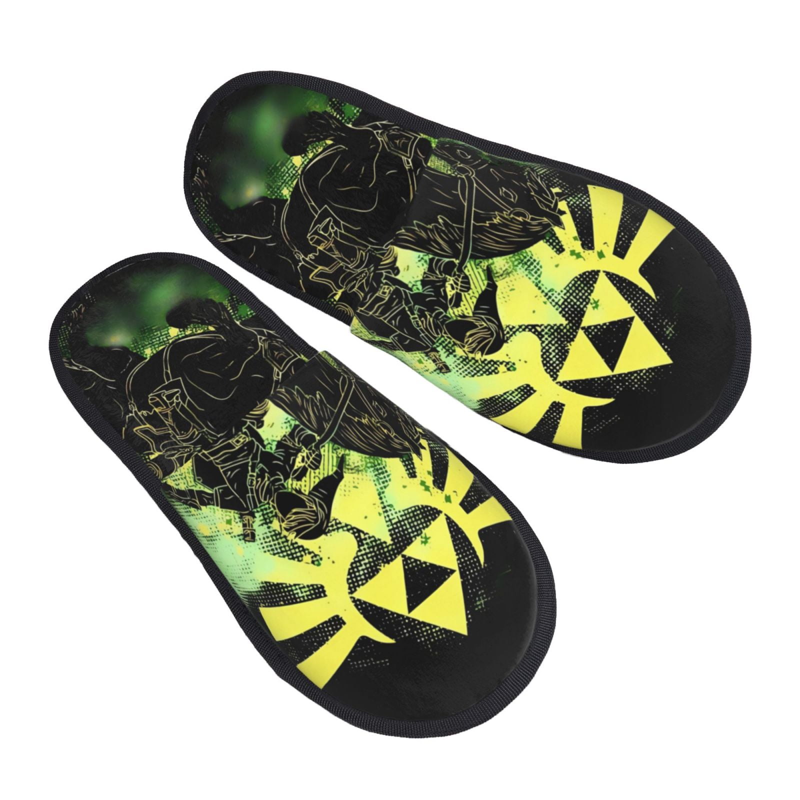 The Legend Of Zelda Furry Slippers For Men Women Fuzzy House Slippers ...