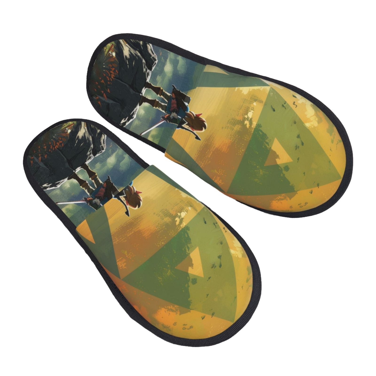 The Legend Of Zelda Furry Slippers For Men Women Fuzzy House Slippers ...