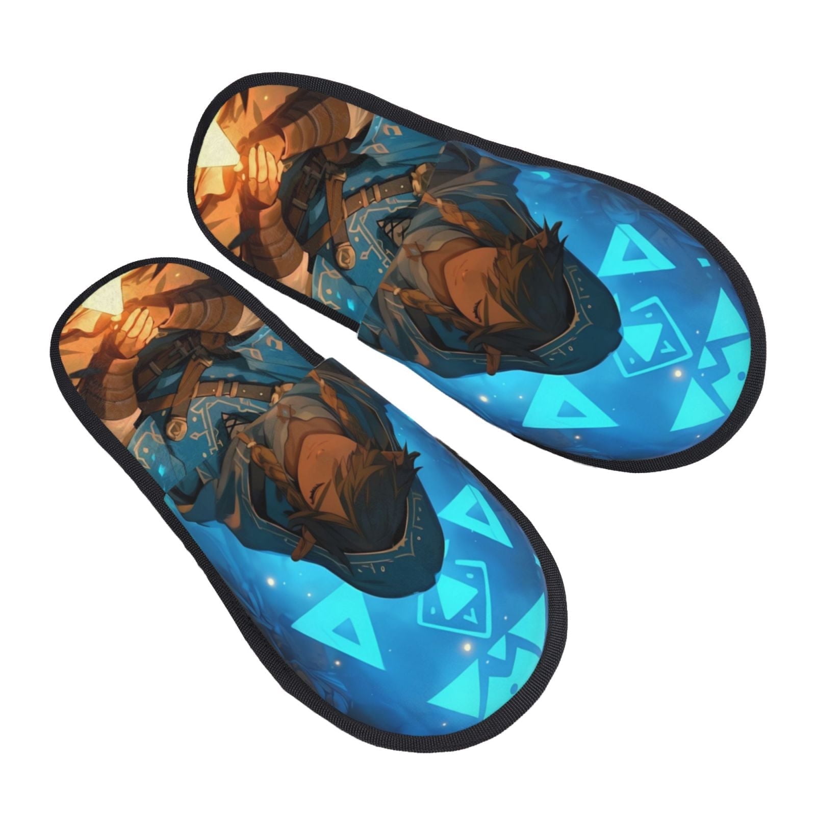 The Legend Of Zelda Furry Slippers For Men Women Fuzzy House Slippers ...