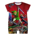 The Legend Of Zelda Game Baby One-Piece Rompers Summer Short Sleeve ...