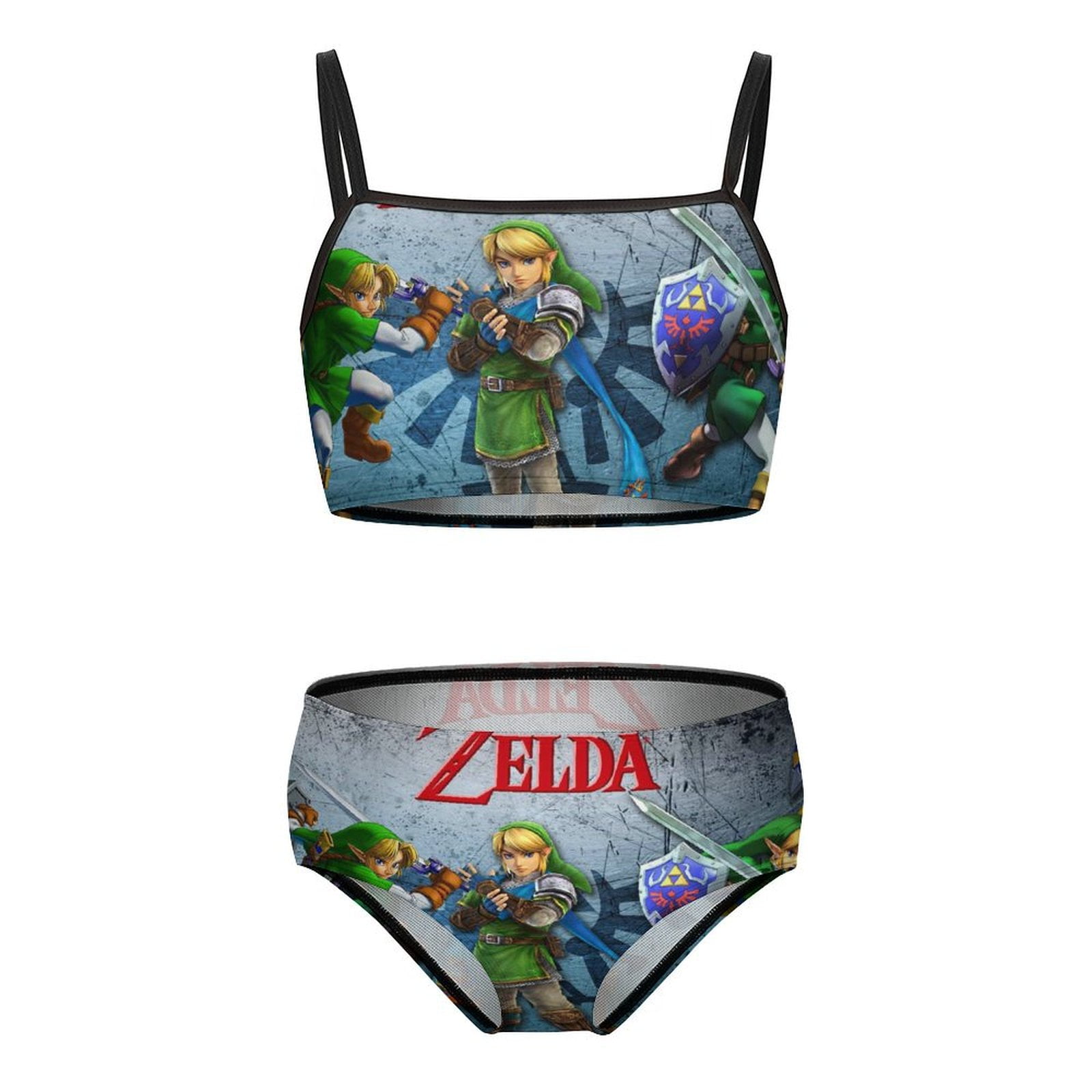 The Legend Of Zelda Game Children's Swimsuit Girls Swimwear 2 Piece ...
