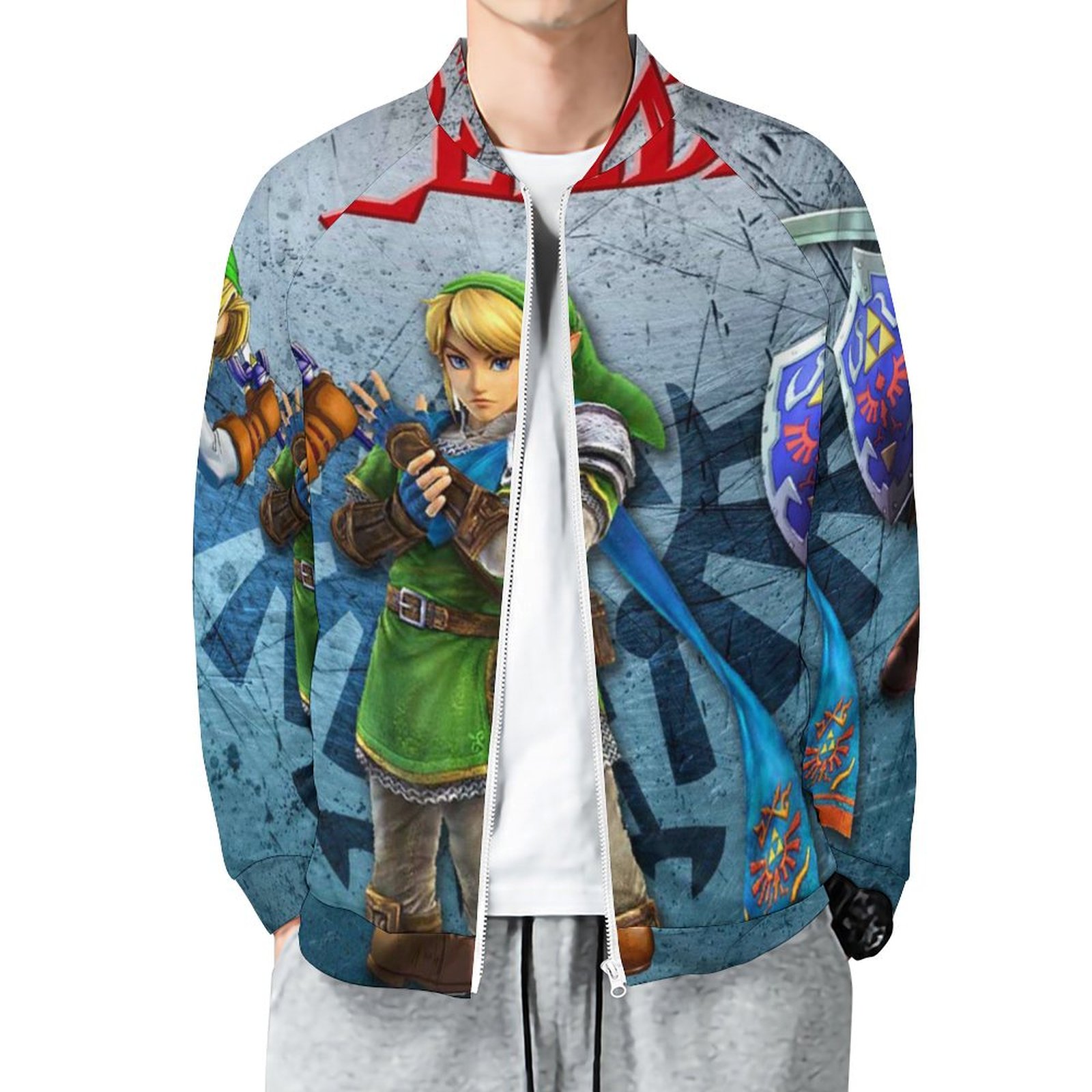 The Legend Of Zelda Game Fashion Jacket Mens Windbreaker Coat ...