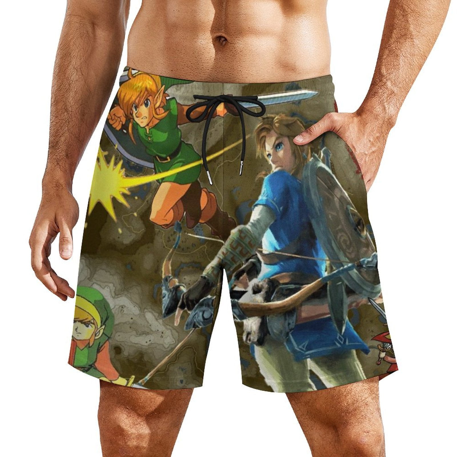 The Legend Of Zelda Mens Board Shorts Summer Swim Trunks Quick Dry ...