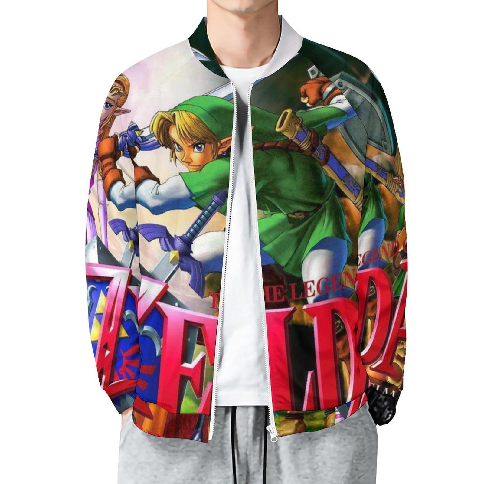 The Legend Of Zelda Ocarina Of Time Fashion Jacket Mens Windbreaker ...