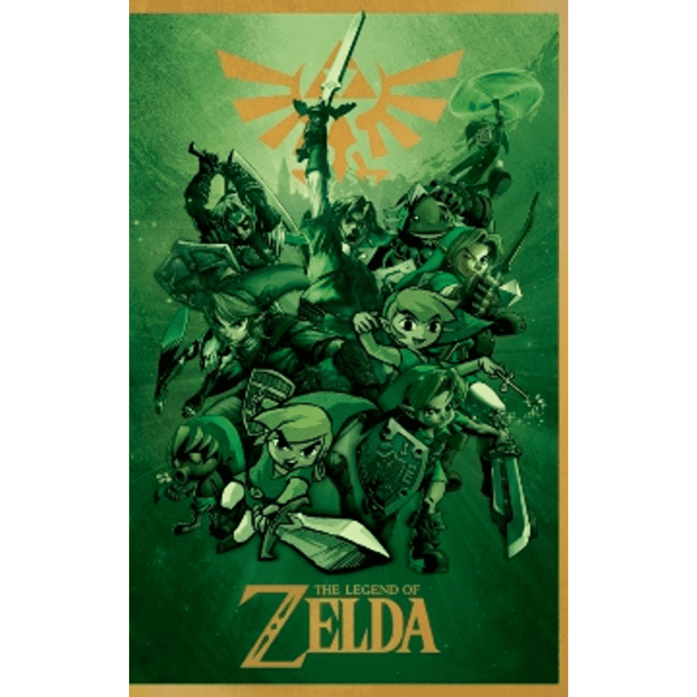 The Legend Of Zelda Poster Hero Of Time Nintendo Gameboy Series Gift ...