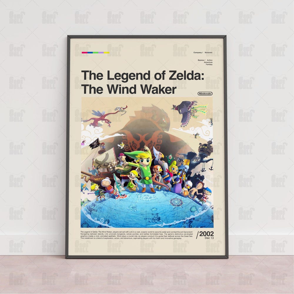 The Legend Of Zelda- The Wind Waker Poster Gaming Room Poster Gaming ...
