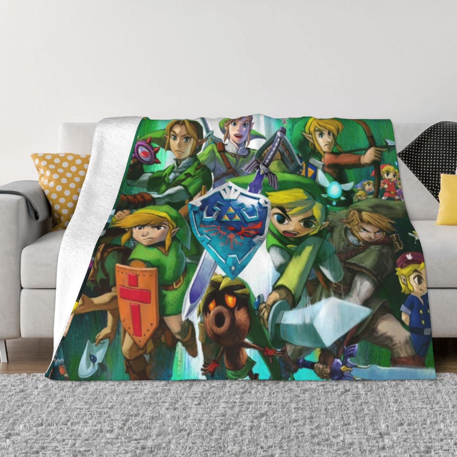 The Legend Of Zelda Throw Blanket Couch Bed Sofa Soft Lightweight Warm ...