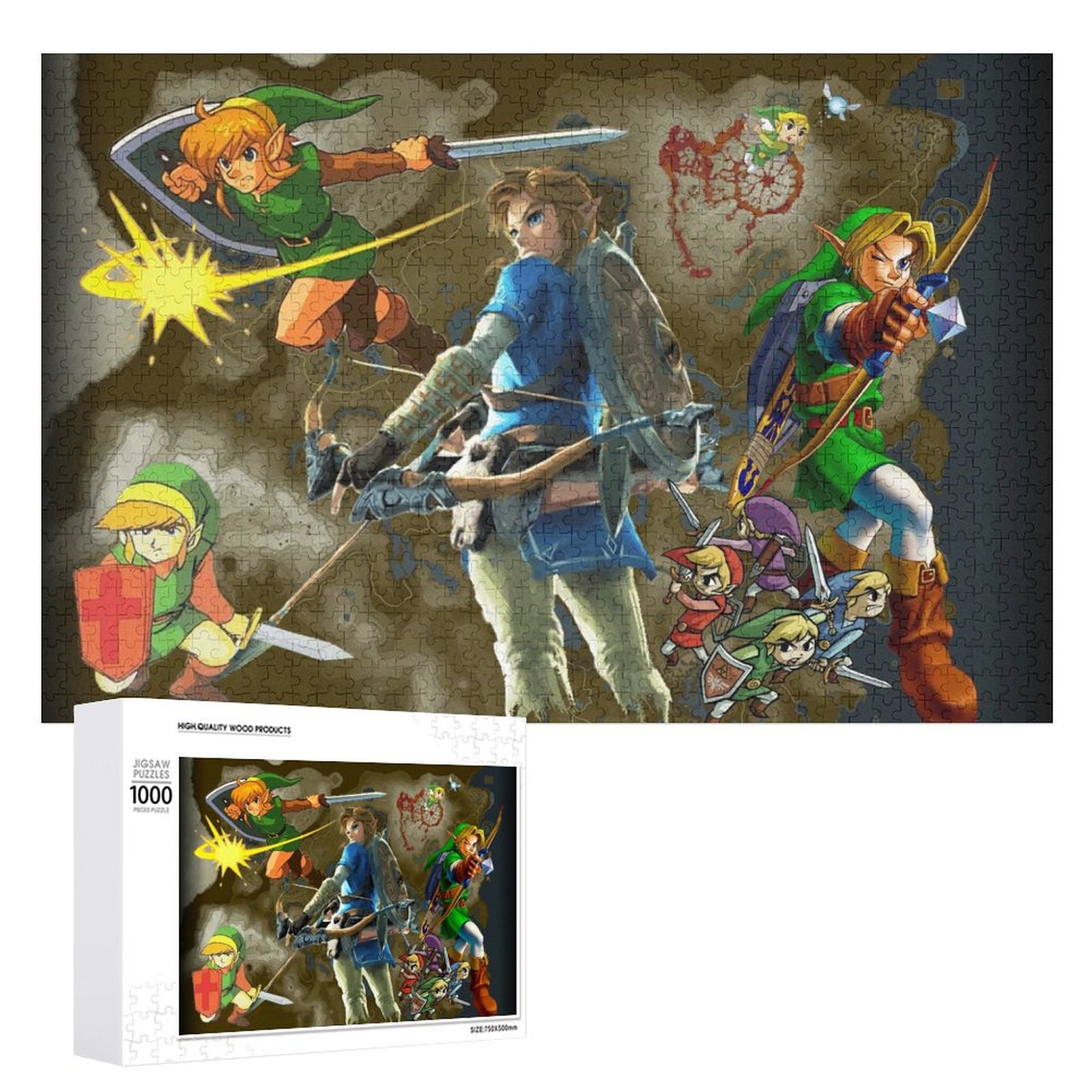 The Legend Of Zelda Wooden Jigsaw Puzzles Accessories Intellectual ...