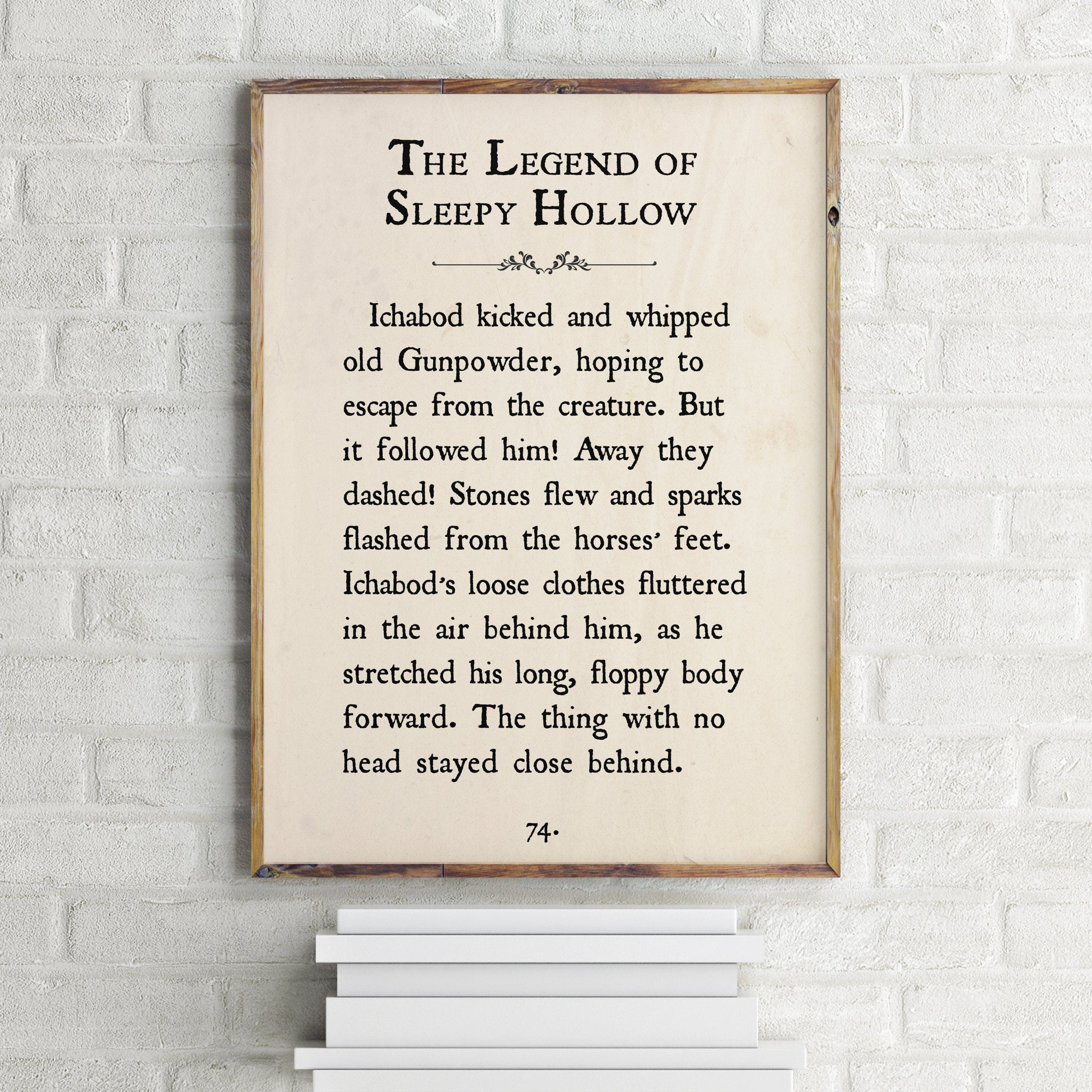 The Legend of Sleepy Hollow Printable Halloween Poster, Halloween Decor ...