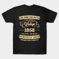The Legend Vintage 1958 Perfectly Aged Milestone Birthday Slogan Unisex ...