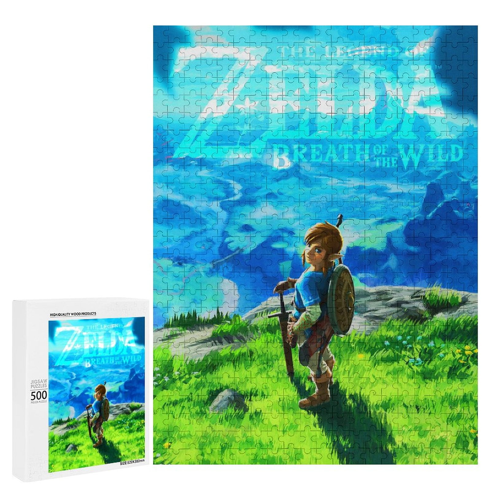 The Legend of Zelda Breath of The Wild Wooden Jigsaw Puzzles ...