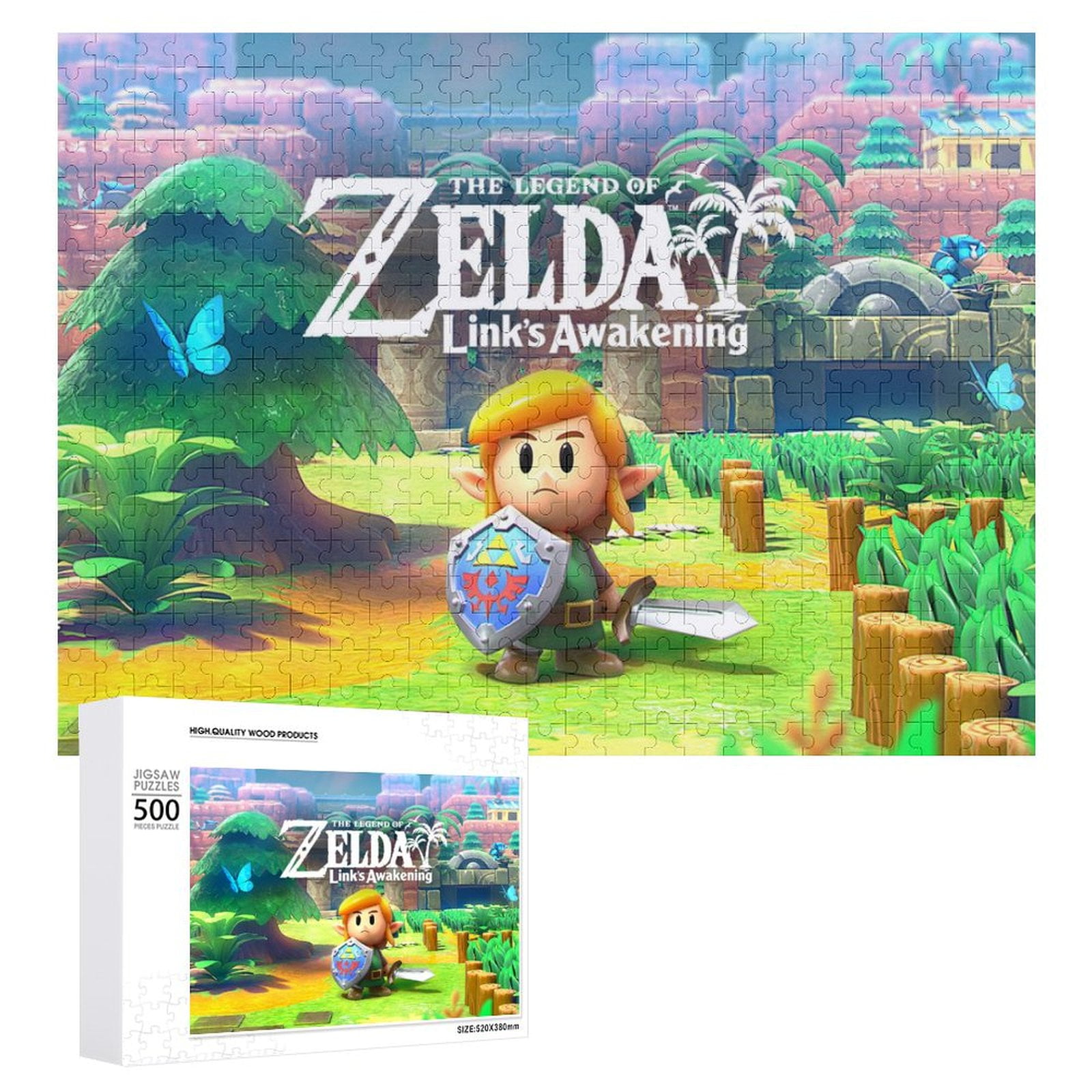 The Legend of Zelda Link's Awakening Wooden Jigsaw Puzzles Accessories ...