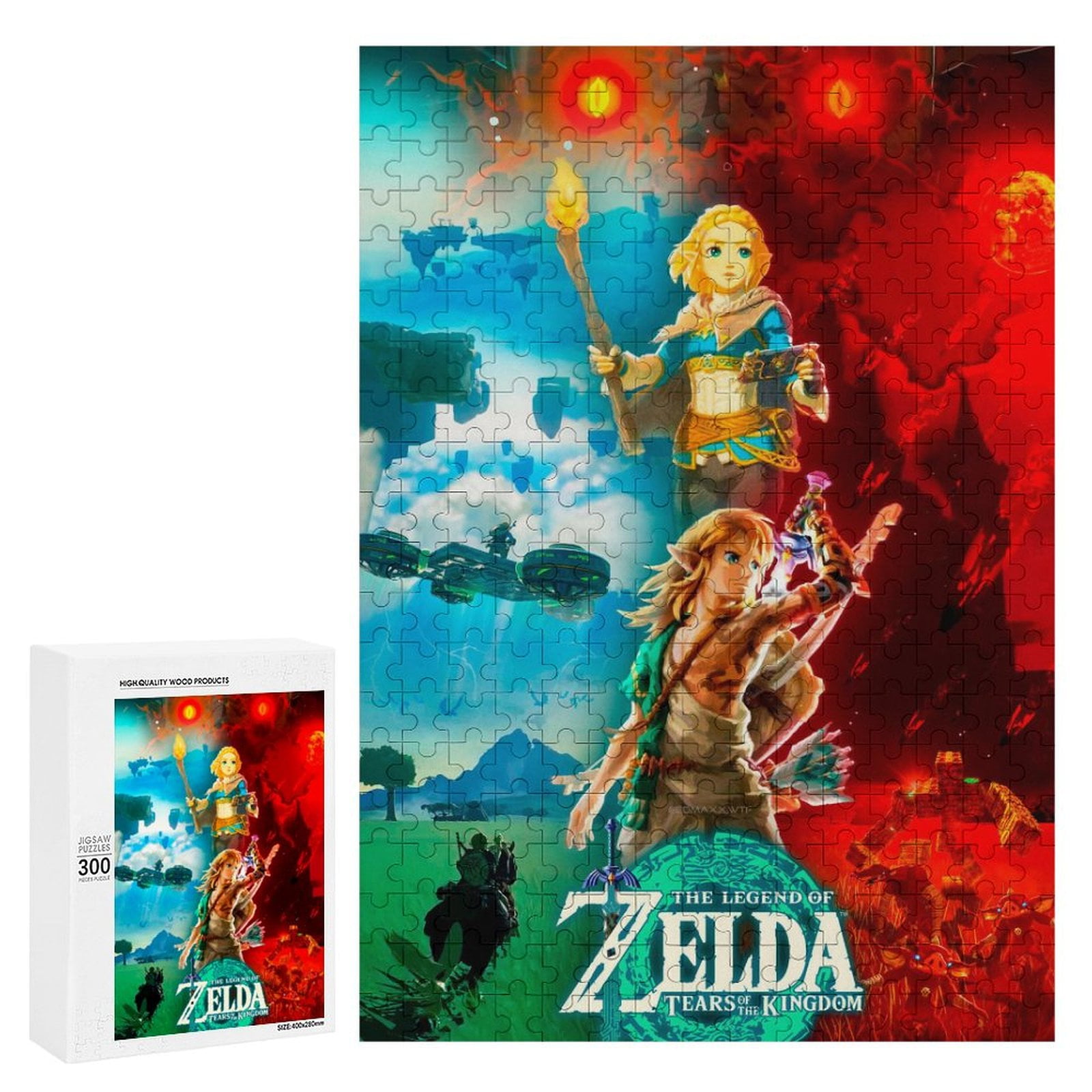 The Legend of Zelda Tears of The Kingdom Game Wooden Jigsaw Puzzles ...