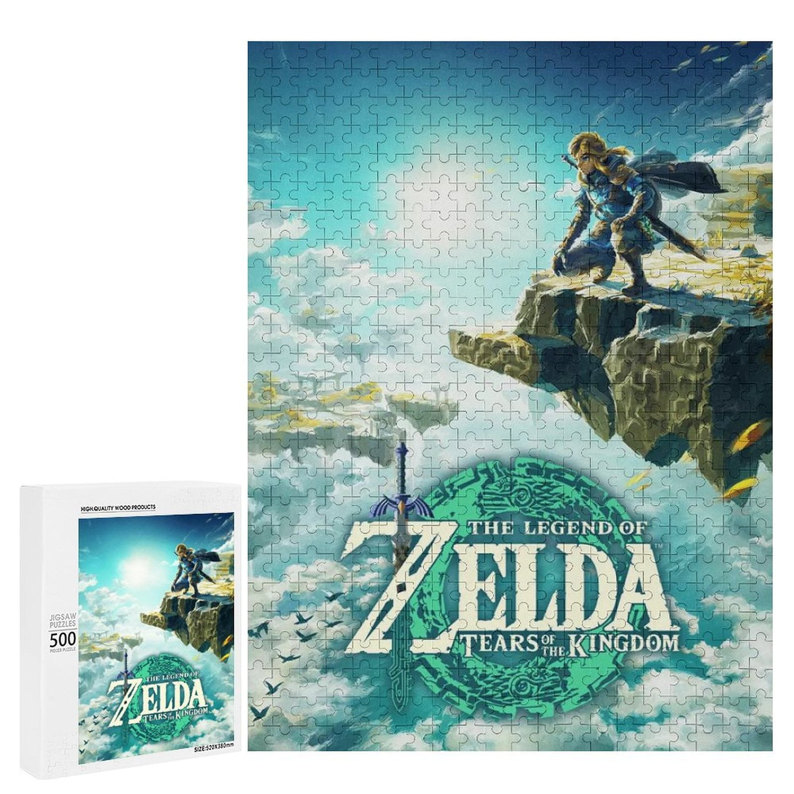 The Legend of Zelda Tears of The Kingdom Wooden Jigsaw Puzzles ...
