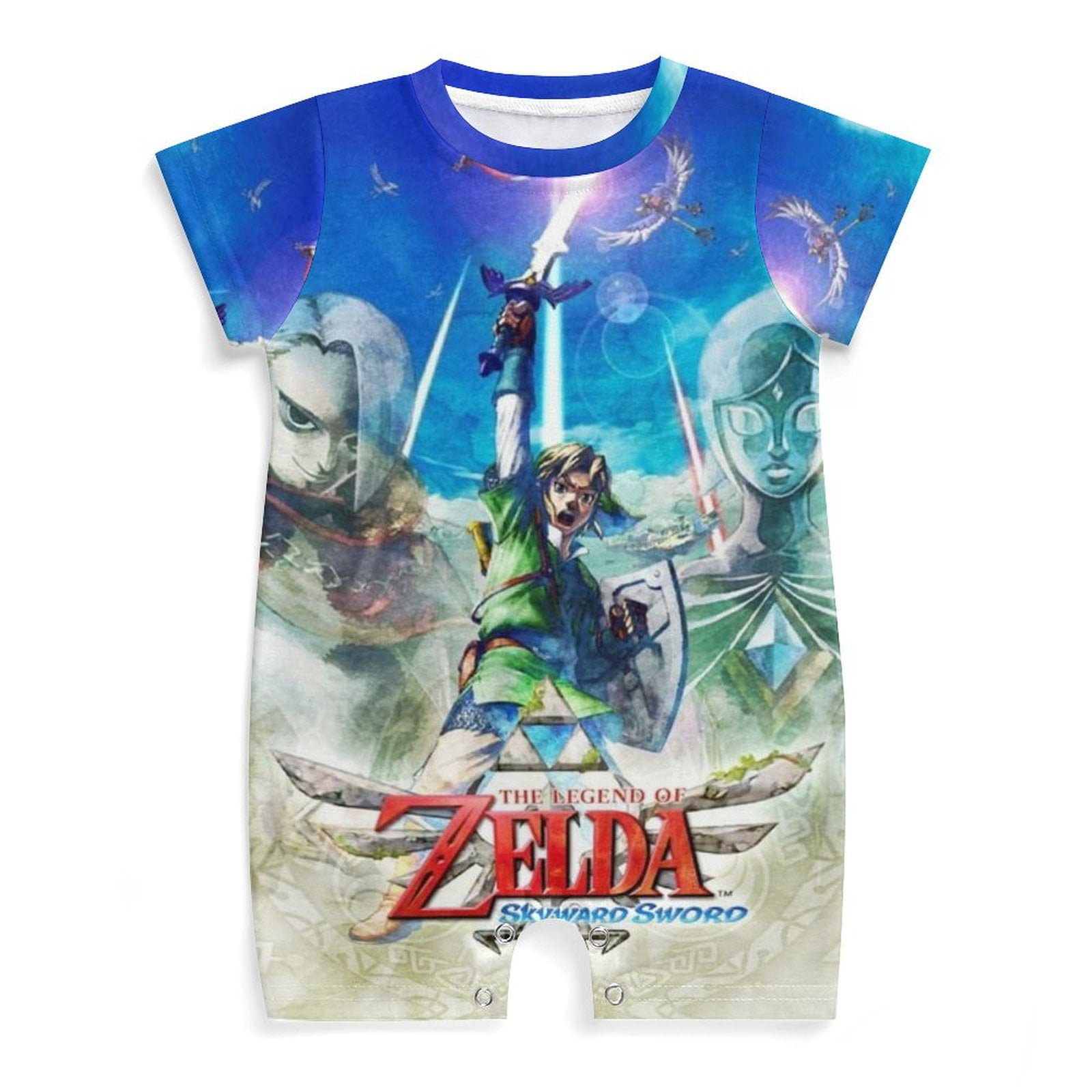 The Legend of Zelda Baby Boy Girl Short Sleeve Romper Clothing Set ...