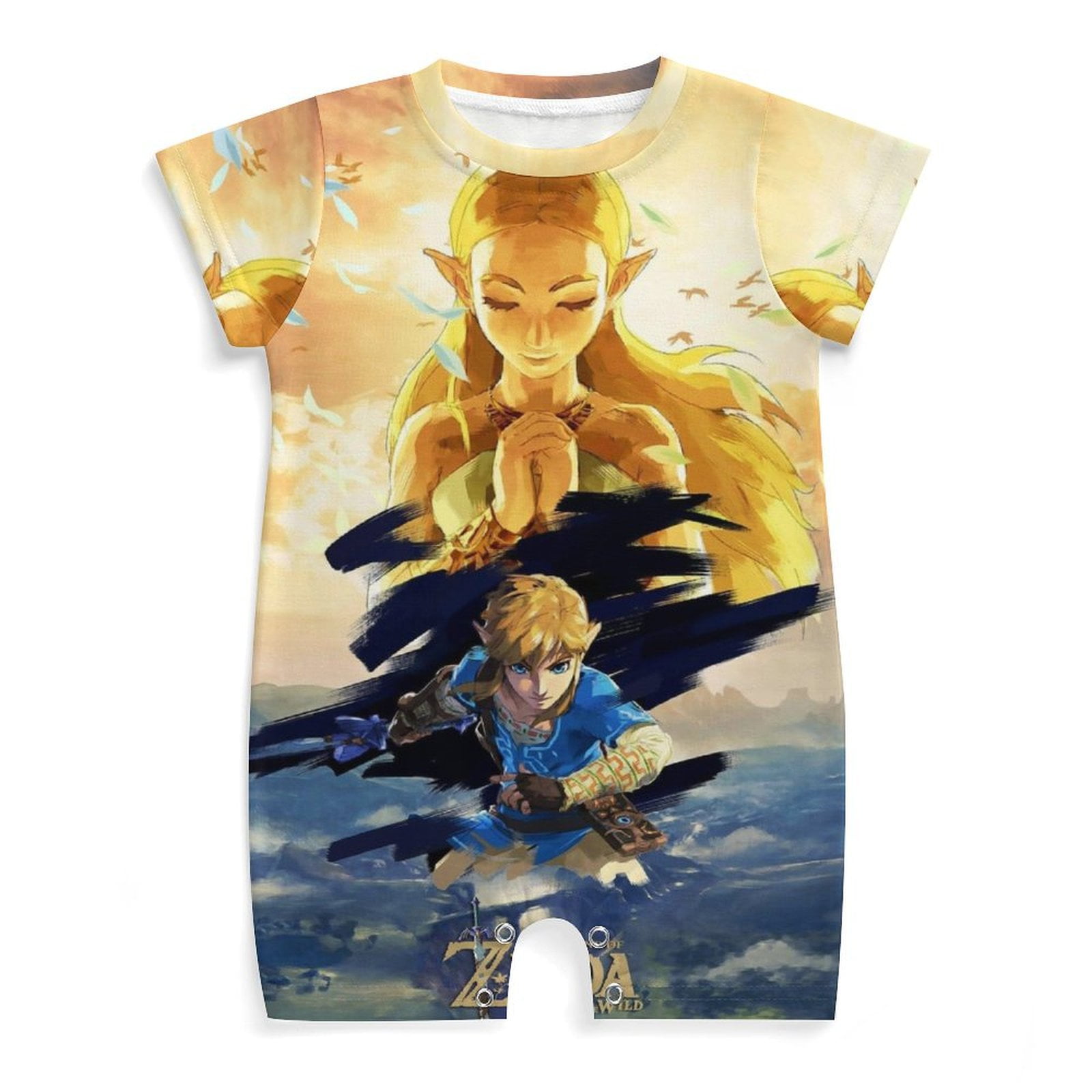 The Legend of Zelda Baby Boy Girl Short Sleeve Romper Clothing Set ...
