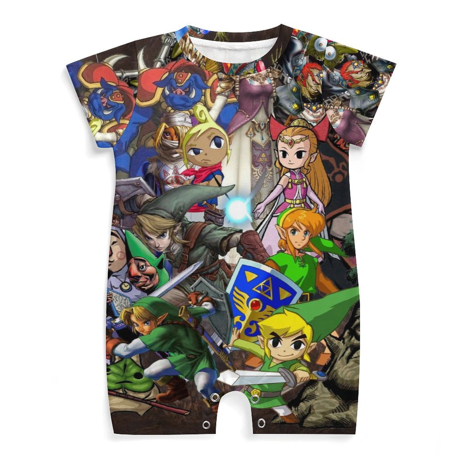 The Legend of Zelda Baby Boy Girl Short Sleeve Romper Clothing Set ...