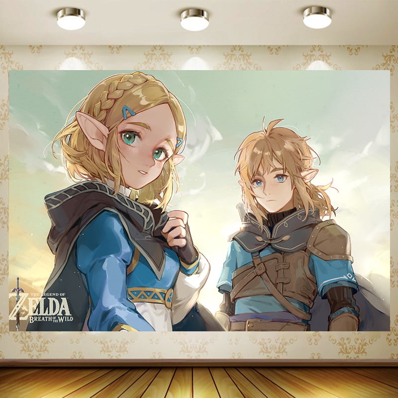 The Legend of-Zelda Backdrop Birthday Party supplies Game Decoration ...