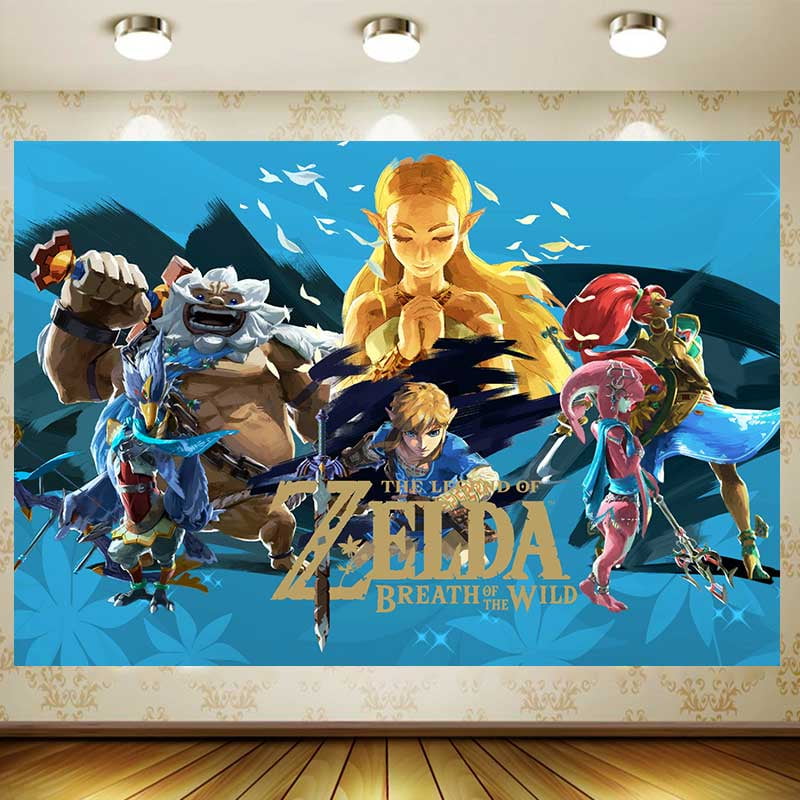 The Legend of-Zelda Backdrop Birthday Party supplies Game Decoration ...